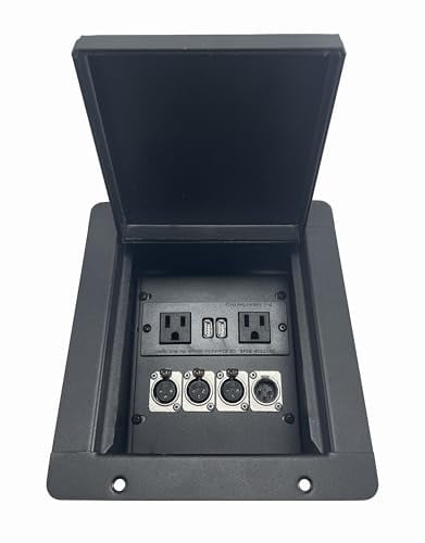 PROCRAFT Mini Gap LID Feed-Thru RECESSED Stage Pocket/Floor Boxw/ 1 ...