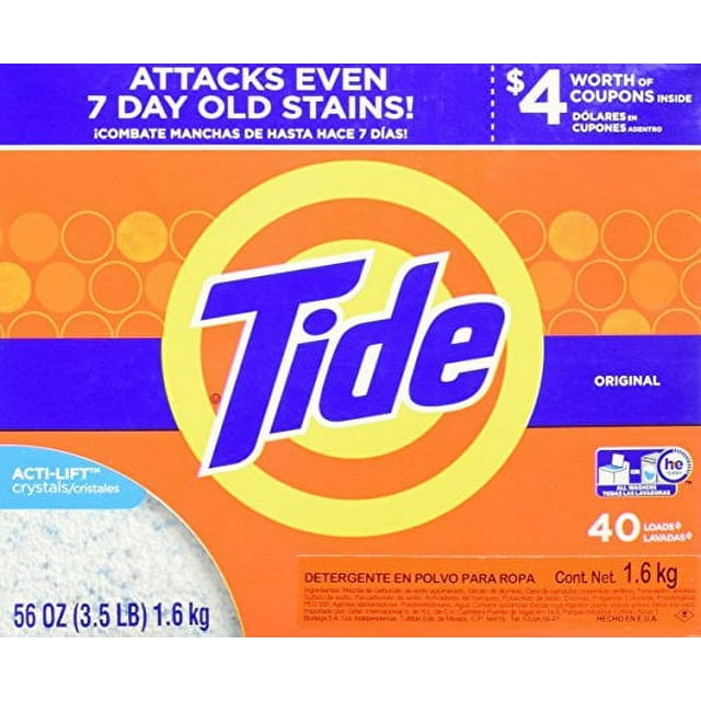 PROCTER & GAMBLE 84981 Tide Powder Detergent, 56 oz. (Pack of 2 ...