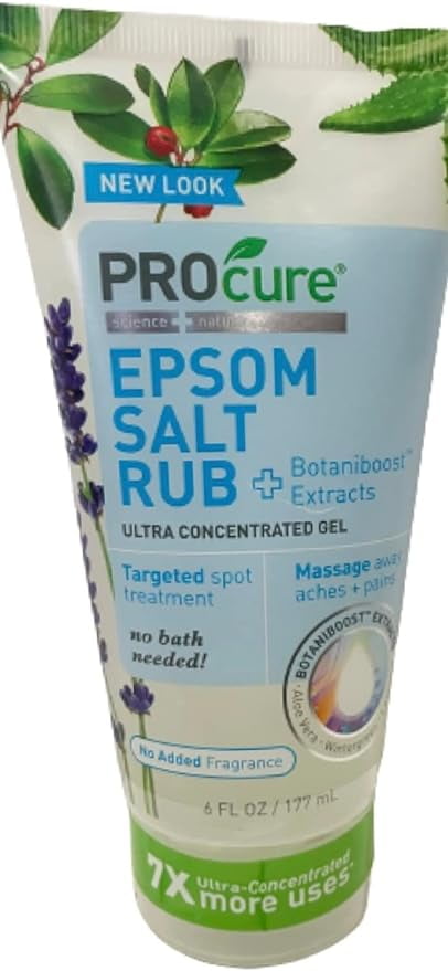 PROCURE Epsom Salt Rub Gel + Aloe Vera, 6 Oz (1 Pack) - Walmart.com