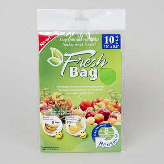 PRODUCE FRESH BAG 10PK 15X9.8IN/12PC MERCHSTRIP, Case Pack of 96 ...