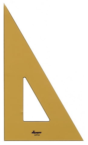 PROFESSIONAL 30/60 DEGREE TRIANGLE W/ INK EDGE 14IN - Walmart.com