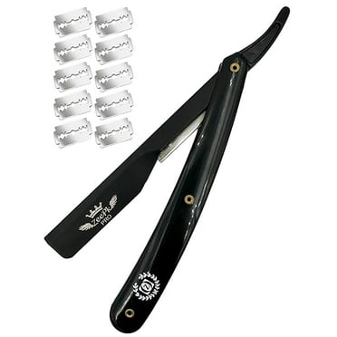 Shavette Straight Shaving Razor with Blades, Barber Use, 100 Derby ...