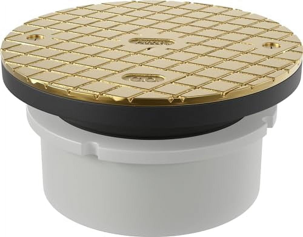 PROFLO PF42809 6" Brass Cover with 4" Adjustable Cleanout - N/A ...