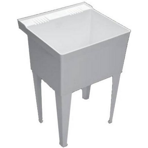 PROFLO PFLT2123 White SMC 23in Single Basin Free Standing Sink ...