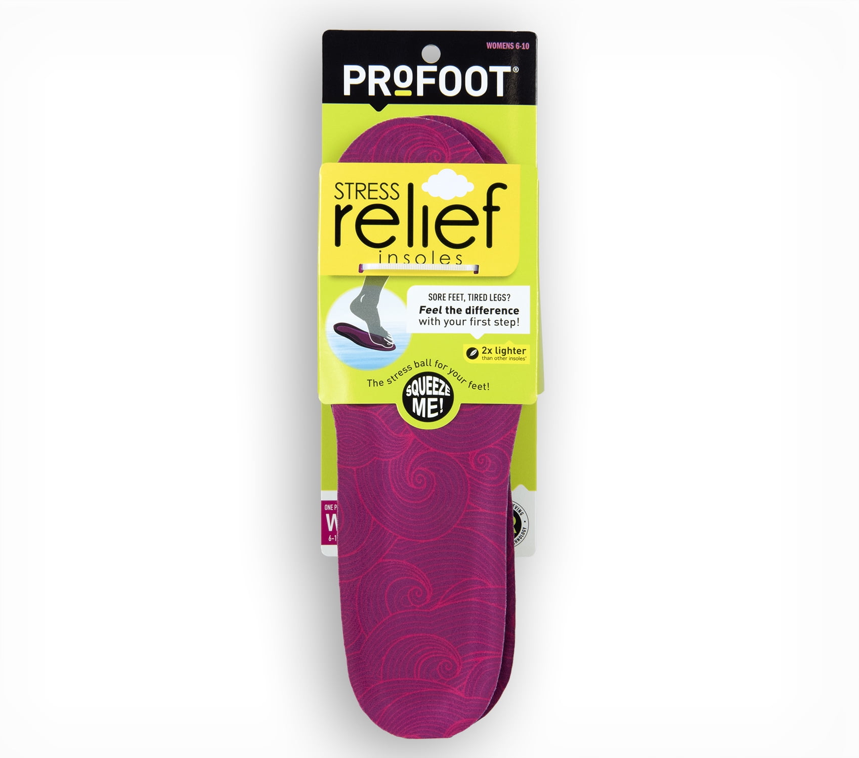 PROFOOT Women's Stress Relief Insole with Shoe Arch Support - Walmart.com