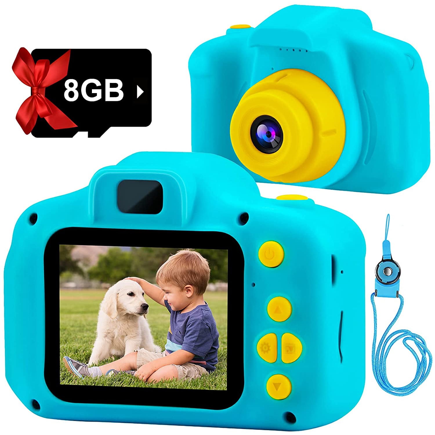 PROGRACE Kids Digital Camera for Boys and Girls, 1080P Video, 2 inch ...