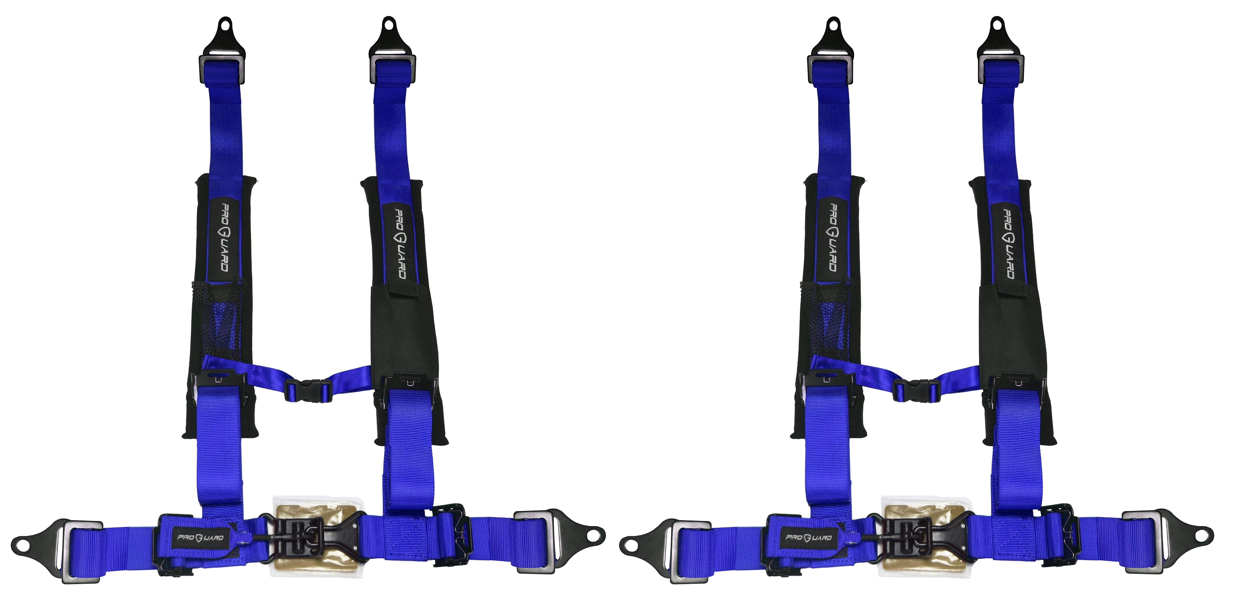 PROGUARD Blue 4 Point Harness 2" Straps Universal UTV Off-Road Harness ...