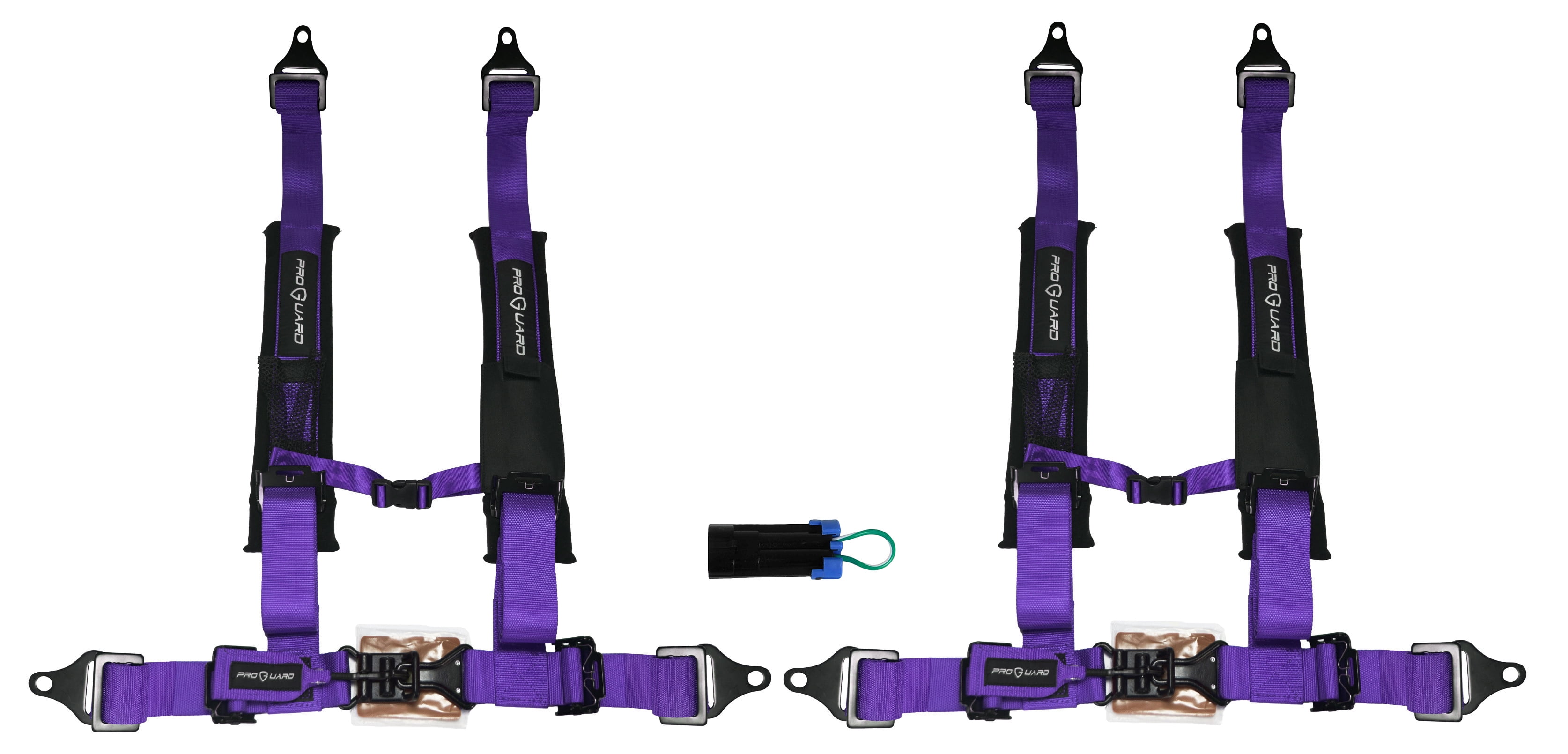 ProGuard Offroad (2) Harnesses (Purple) w/ 2" Straps, 4 Points of ...