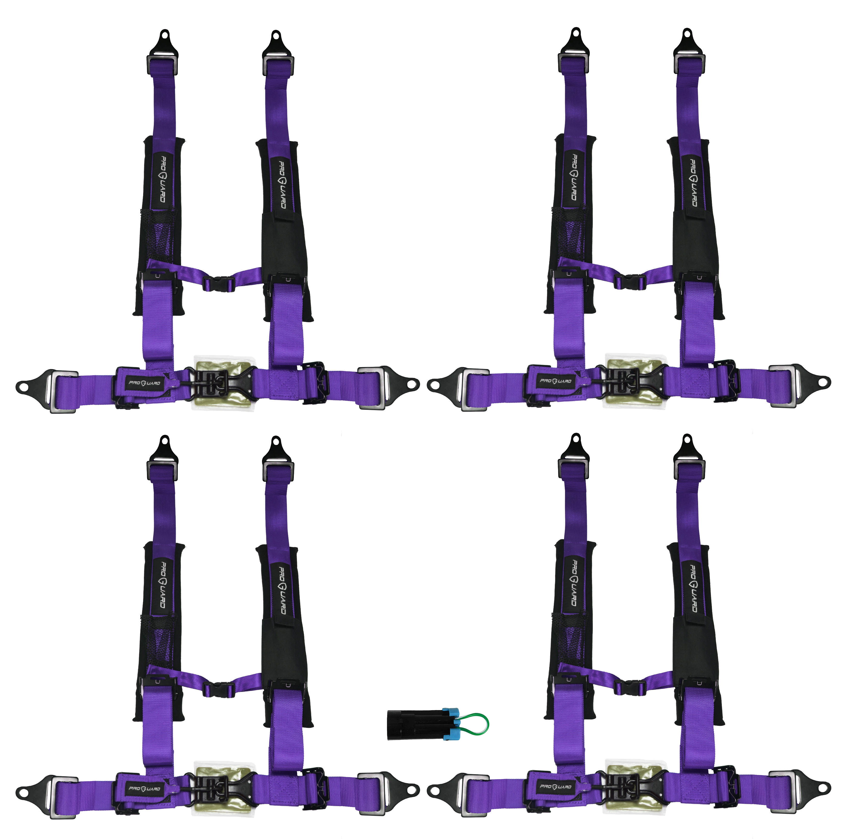 PROGUARD Purple 4 Point Universal UTV Off-Road Harness 2" Straps (4 ...