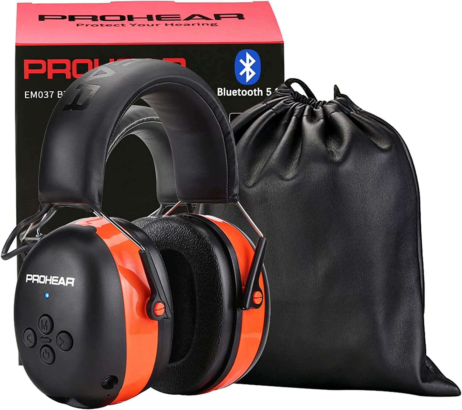 Free Shipping! PROHEAR 037 Bluetooth 5.0 Ear Muffs, 25dB NRR, Sound ...