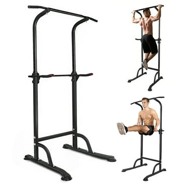 Foldable Triangular Power Tower with Height Adjustable Pull Up Bar and ...