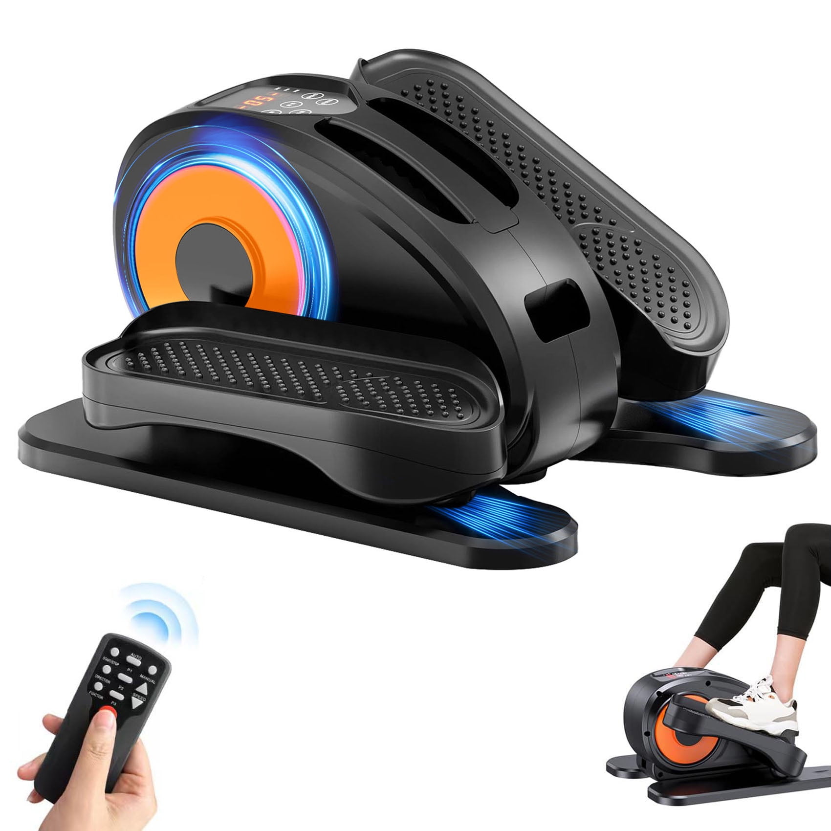 PROHIKER Under Desk Elliptical Machine, Elliptical Trainer with Remote ...