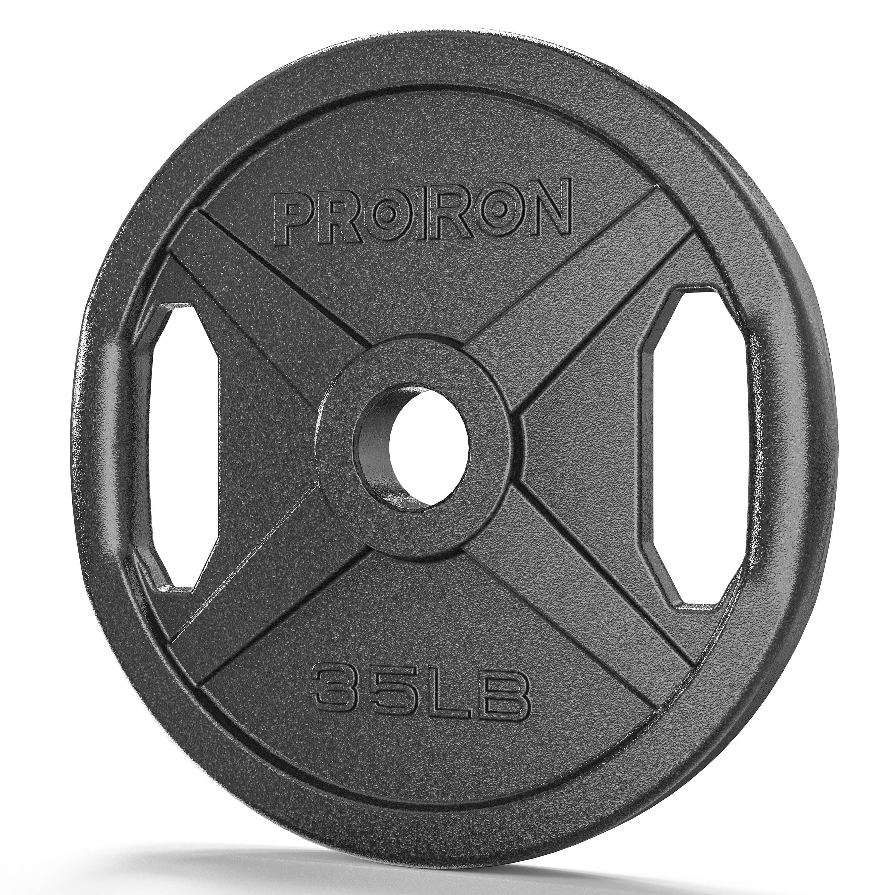 PROIRON Cast Iron Olympic Plate 35Lb, Single - Walmart.com