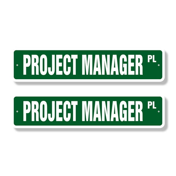 PROJECT MANAGER Classic Street Sign (2 Pack) construction management ...