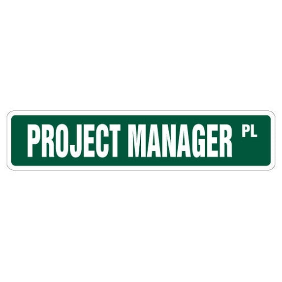 PROJECT MANAGER Street Sign Decal construction management site building ...