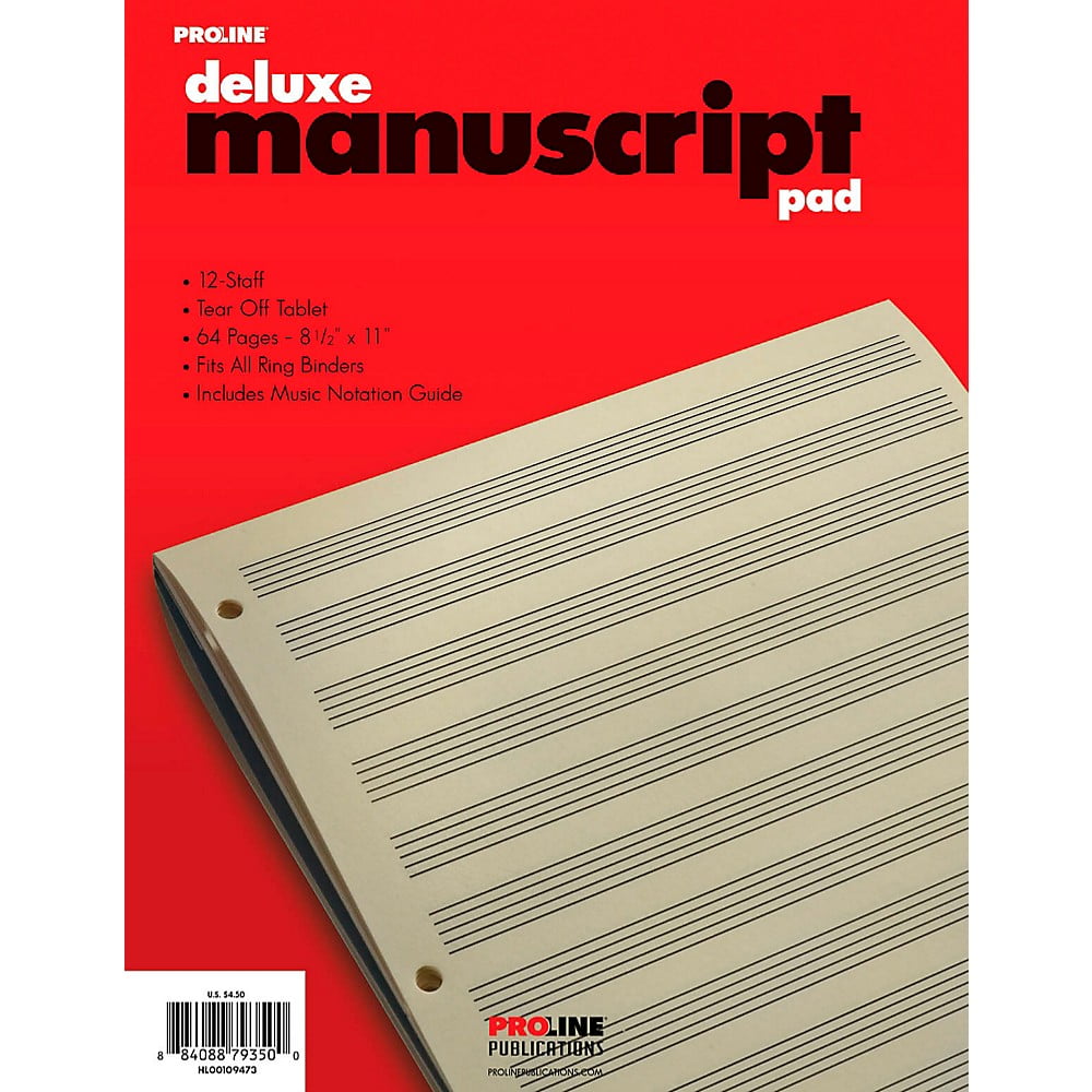 PROLINE MANUSCRIPT PAPER DELUXE PAD - Walmart Business Supplies