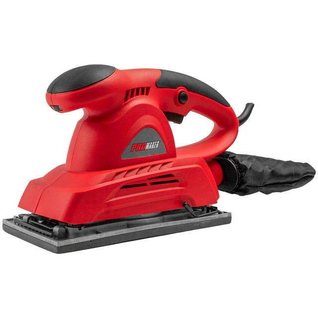Free Shipping! PROMAKER 1/2 Palm Sander, 2.5 AMP, Sander Tool with 6 ...