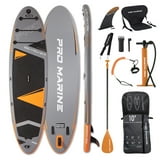 PROMARINE 10' Wide Inflatable SUP with Adjustable Paddle, Carry Bag ...