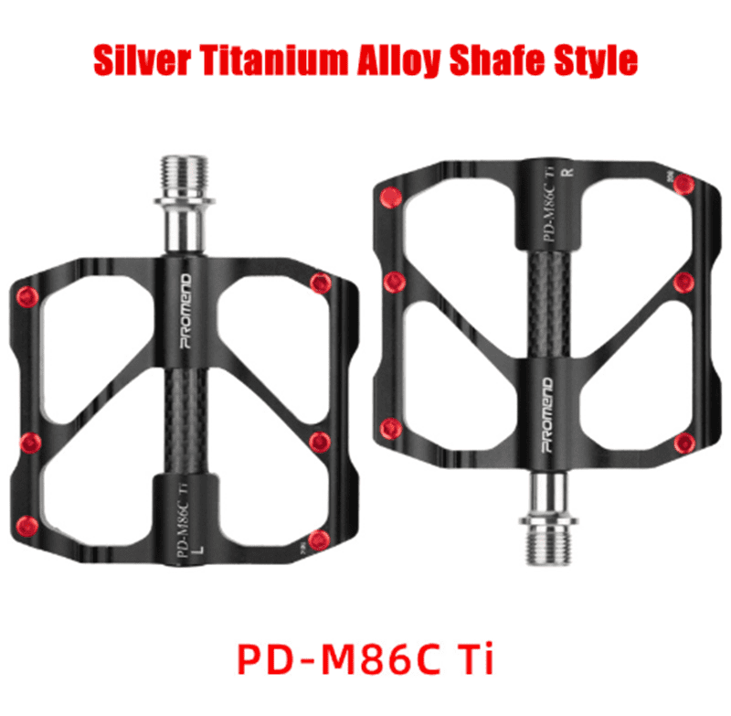 PROMEND 190g Carbon Titanium 3 Bearing Bicycle Pedals MTB Road Bike ...