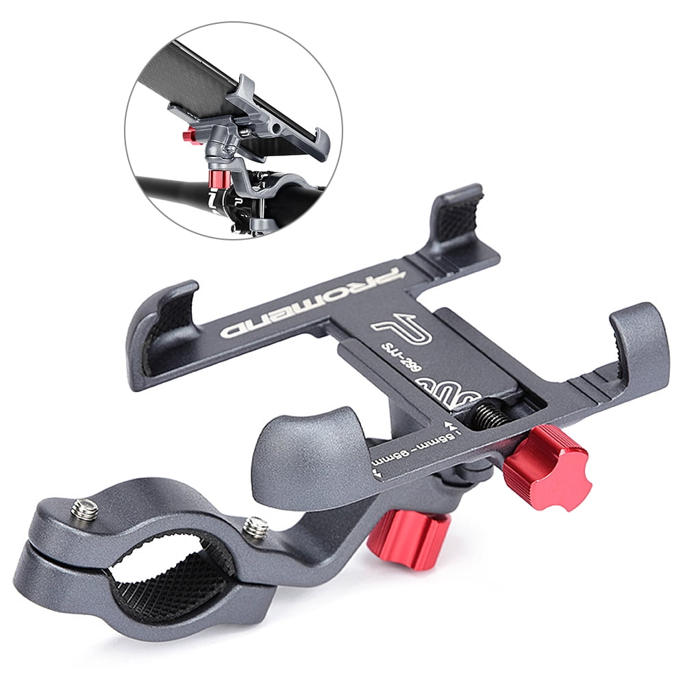 PROMEND Bike Phone Mount,HUIOP Adjustable Cradle 31.8mm Aluminum Rotation Adjustable Cradle Bike ...