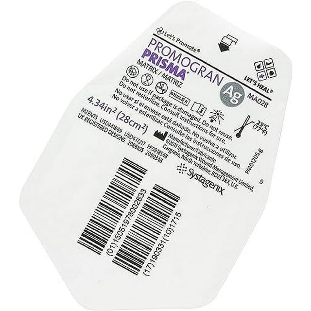PROMOGRAN® PRISMA® Matrix Ag SILVER Size: 4.34 in" Wound Dressing - Box ...