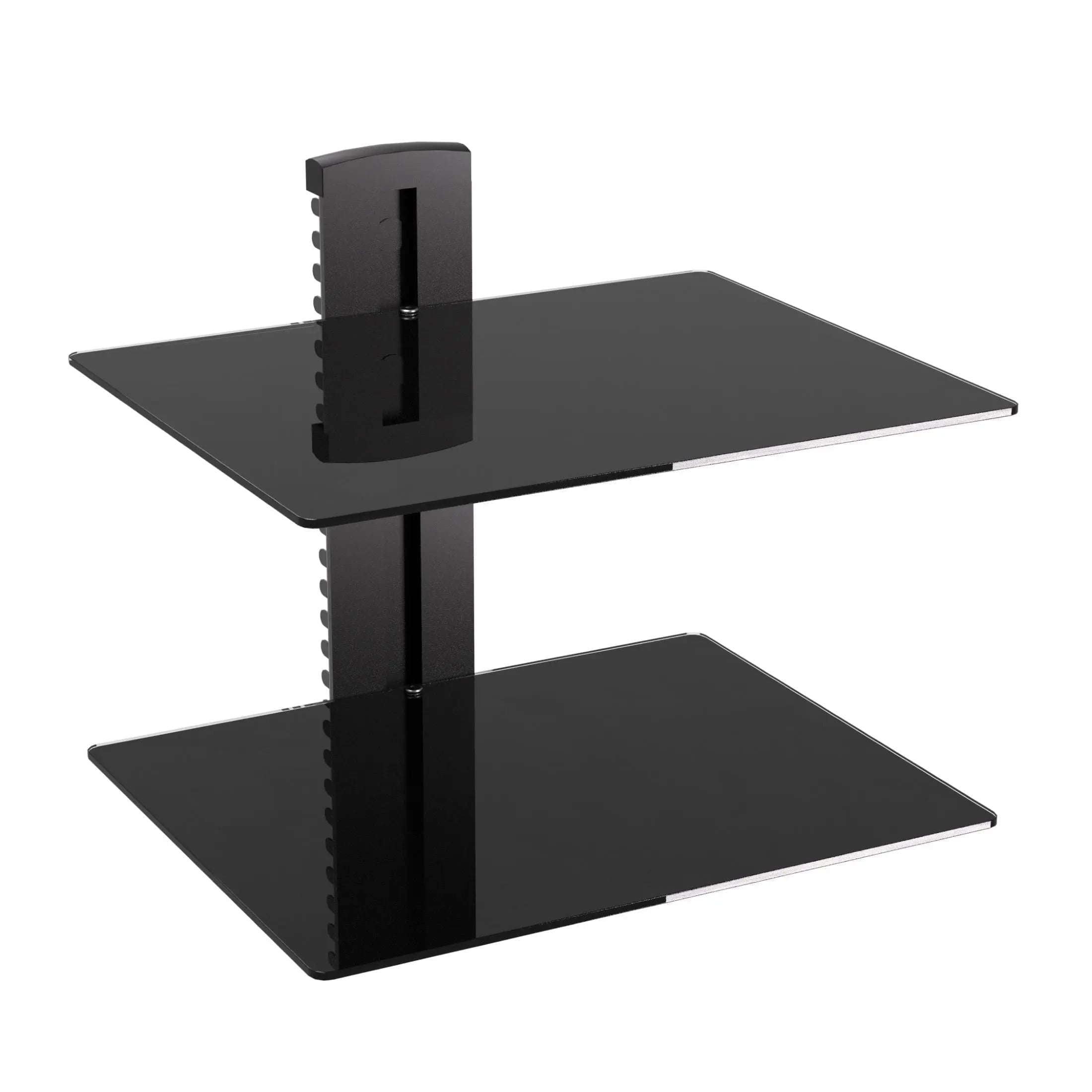 ProMounts Double Glass Wall Shelf, AV Console, Supports up to 35.2lbs ...