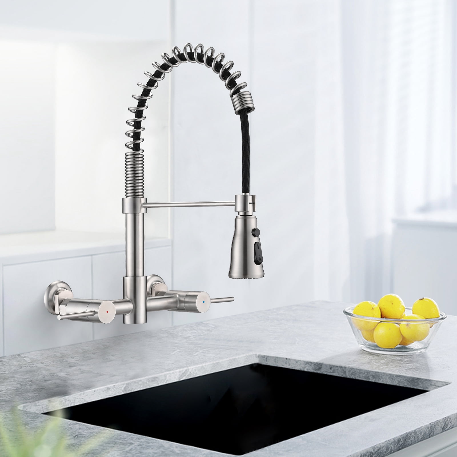 PROOX 3 Functions Wall Mounted Bridge Kitchen Faucet - Walmart.com
