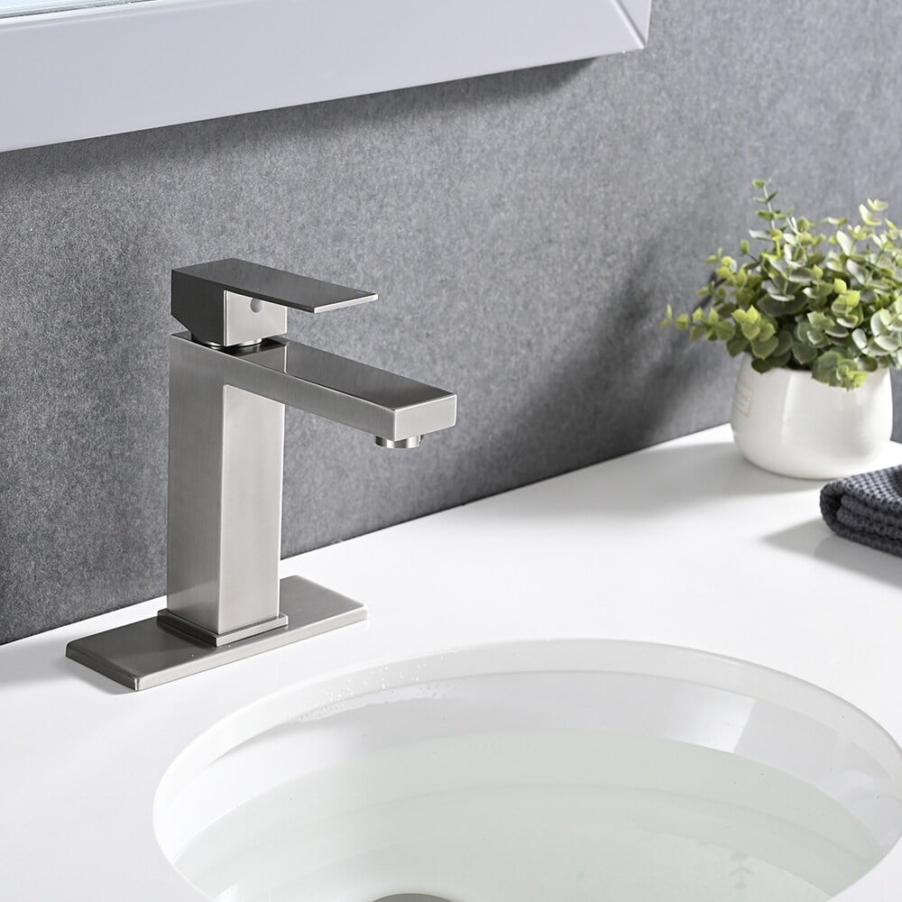 PROOX Single Handle Bathroom Faucet with Drain Assembly - Walmart.com