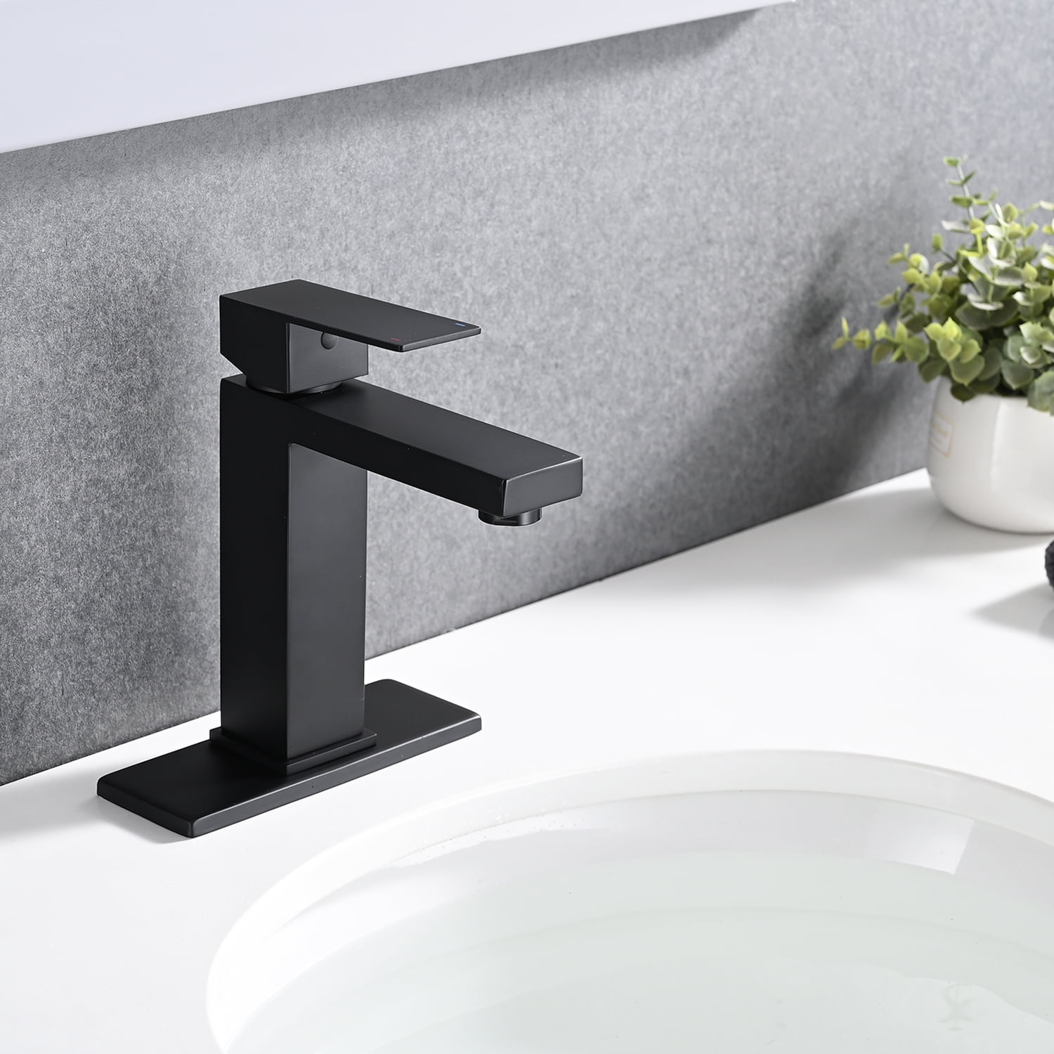 PROOX Single Handle Bathroom Faucet with Drain Assembly - Walmart.com