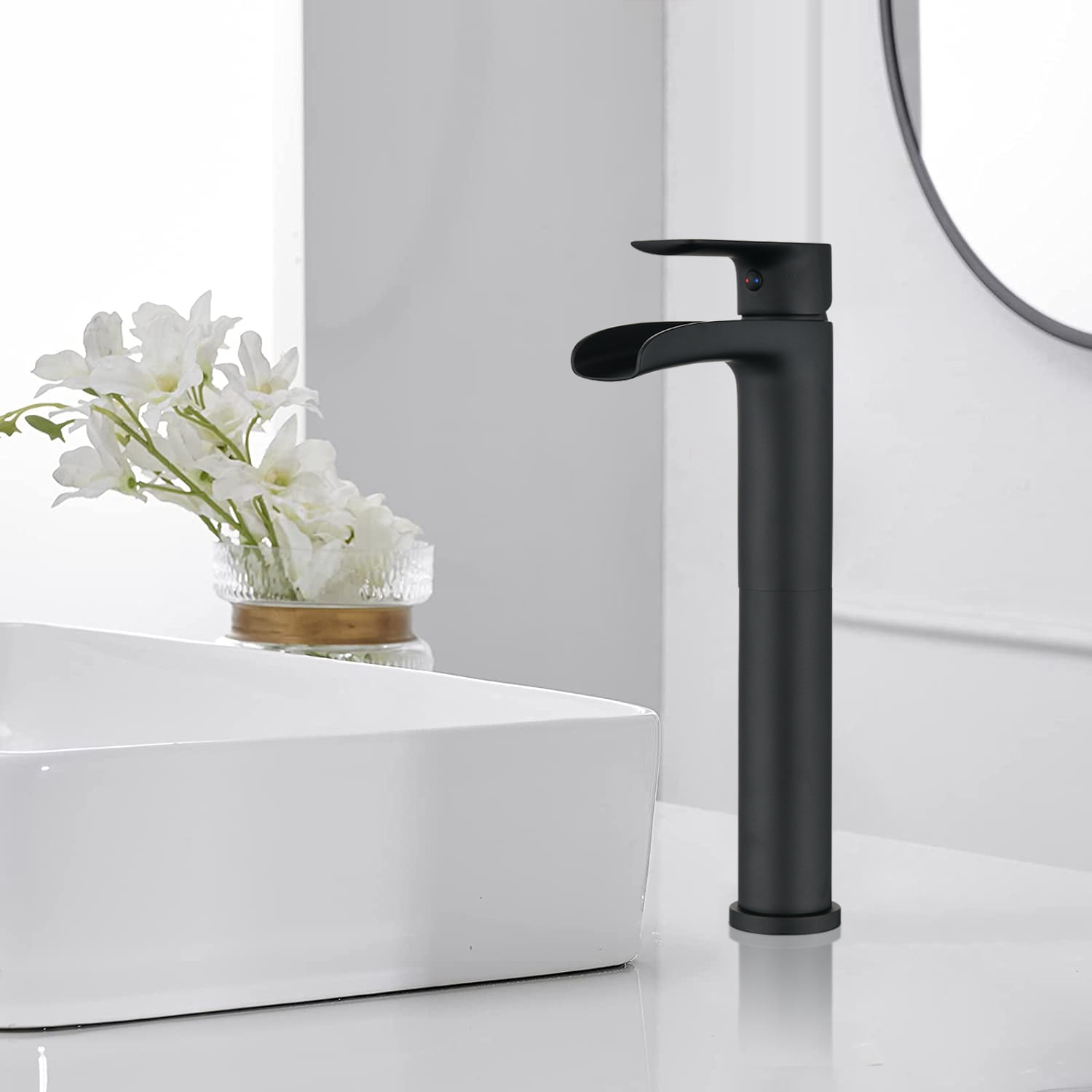 PROOX Single Hole Handle Bathroom Vesseel Sink Faucet with Drain ...