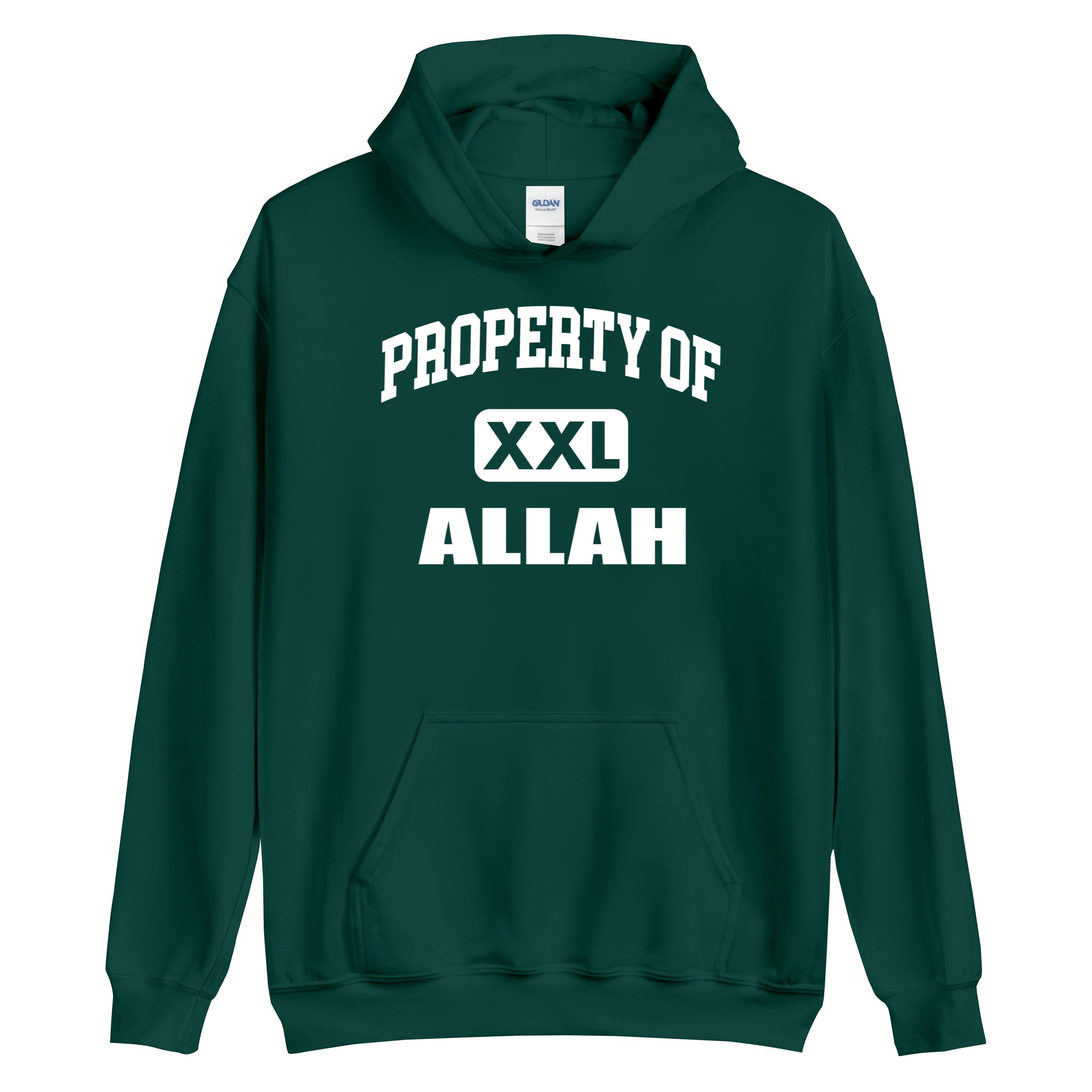 PROPERTY OF ALLAH T Shirt For Muslims, Property Of Allah Shirt, Slogan ...