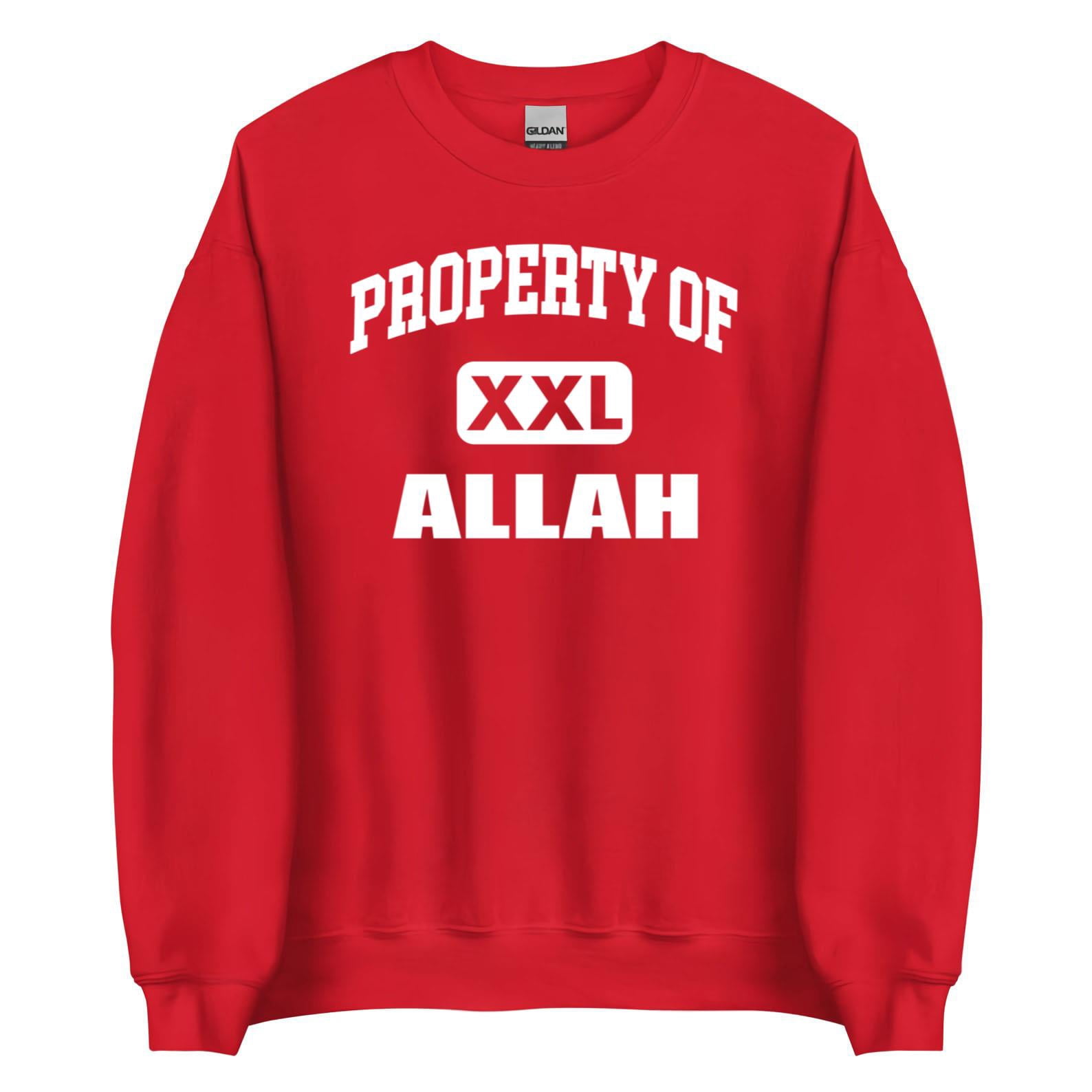 PROPERTY OF ALLAH T Shirt For Muslims, Property Of Allah Shirt, Slogan ...