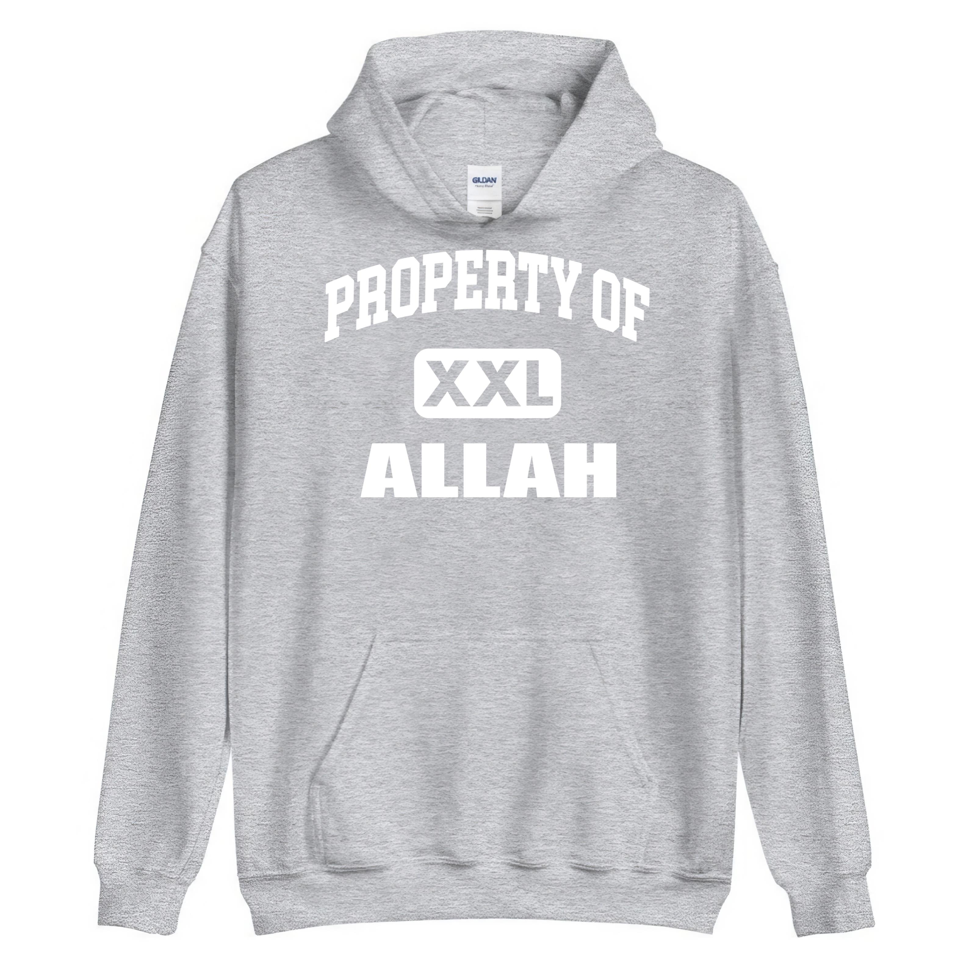 PROPERTY OF ALLAH T Shirt For Muslims, Property Of Allah Shirt, Slogan ...