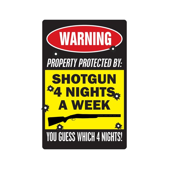 Gun Warning Signs