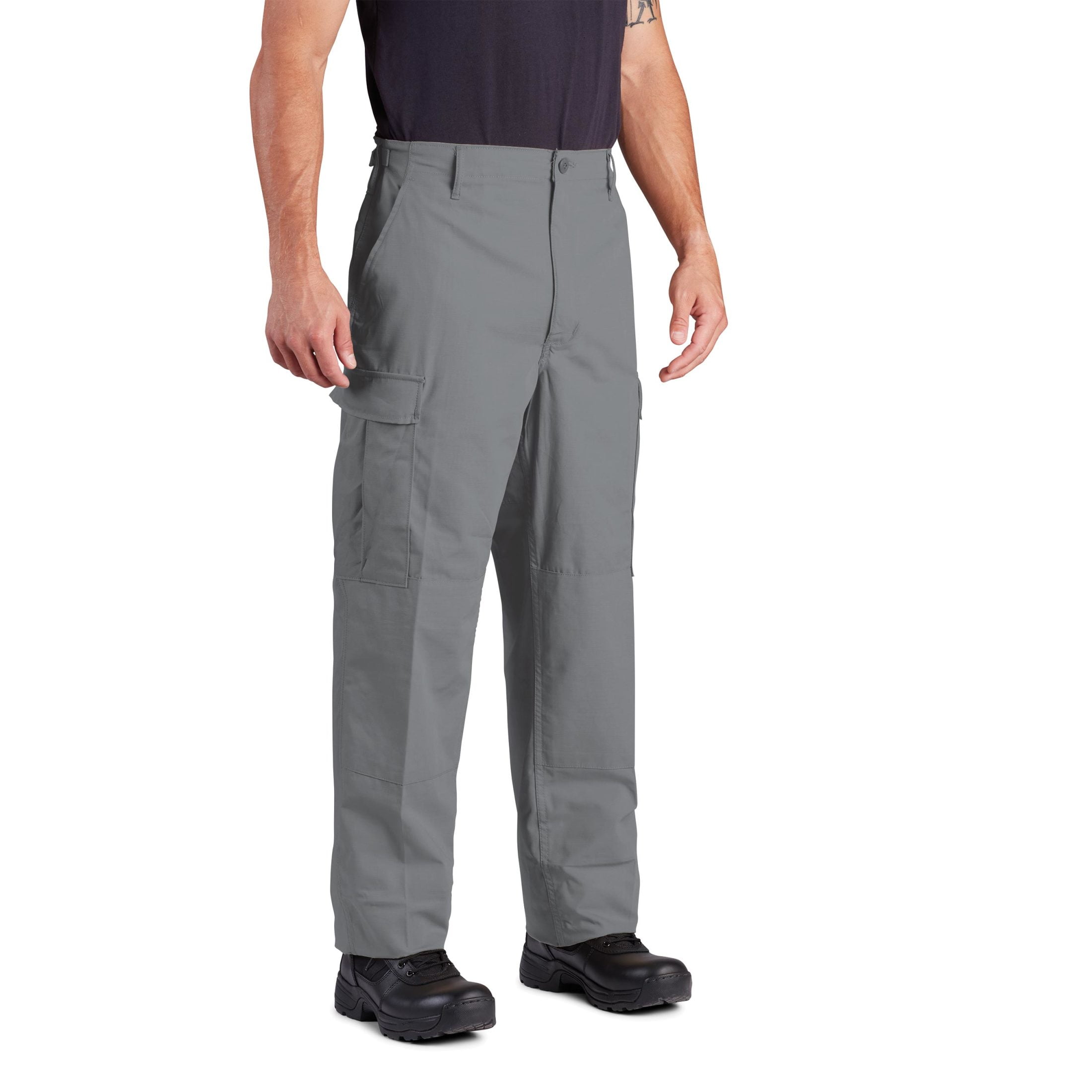 PROPPER Men's Button Fly Trouser - 65/35 Ripstop-Grey-4XLR - Walmart.com
