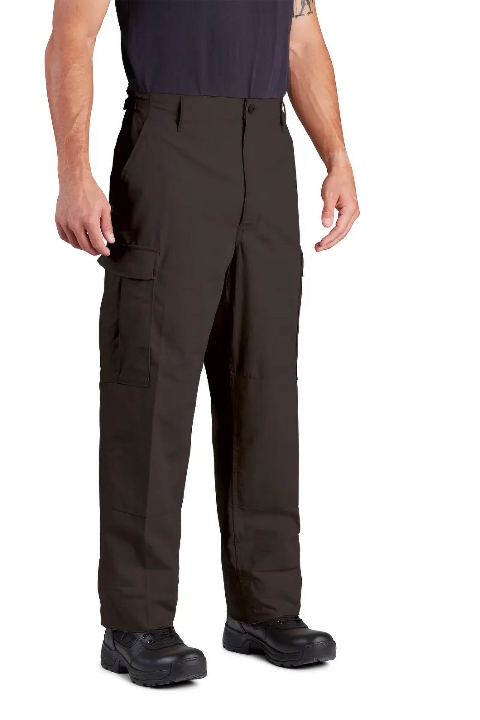 PROPPER Men's Button Fly Trouser - 65/35 Ripstop-Sheriffs Brown-MS ...