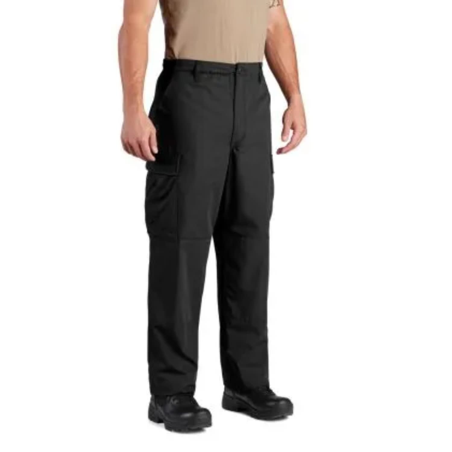 PROPPER Men's Button Fly Trouser - 65/35 Ripstop-Black-3XLR - Walmart.com