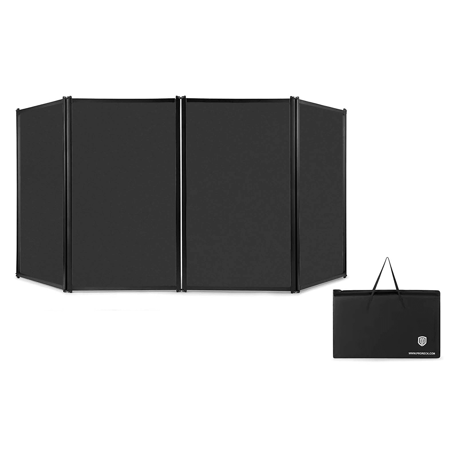 PRORECK DJ Facade 28"x35"x47", DJ Event Booth Flat Table Top Black ...