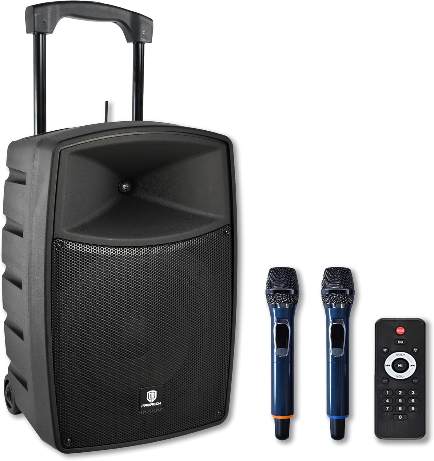 PRORECK FREEDOM 10 800W 10'' Portable Powered Bluetooth Wireless PA ...