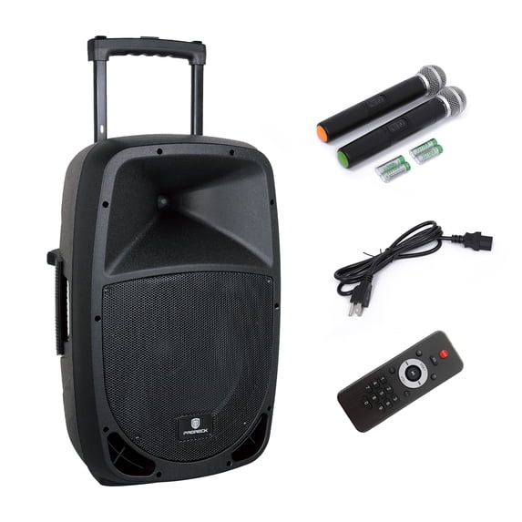 PRORECK Freedom 12 Portable Wireless 12-Inch 500 Watt Powered DJ/PA ...
