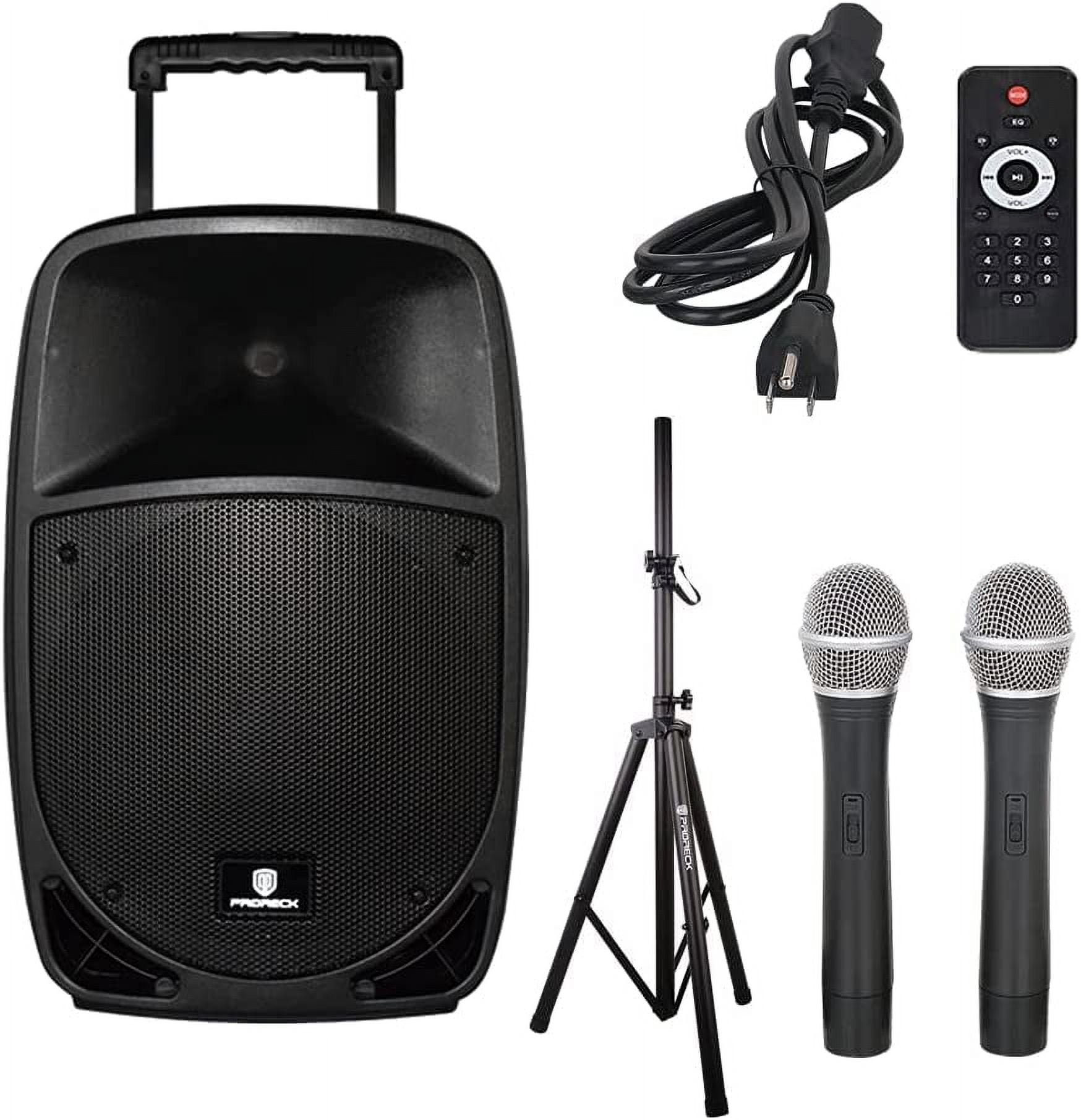 PRORECK Freedom 12 Portable 12-inch 500W DJ/PA Speaker with Bluetooth ...