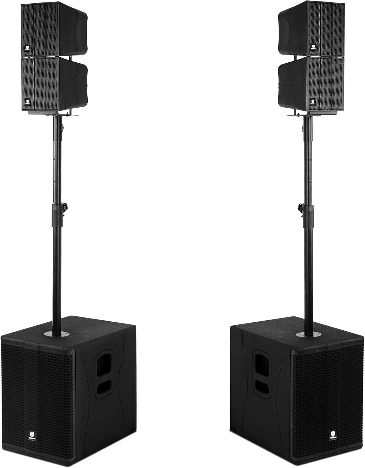 PRORECK Stage 1260 8000W P.M.P.O Stereo/Mono PA Speaker System, 4 Line ...