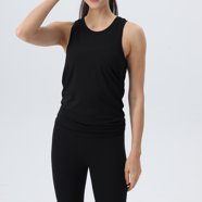 COOPLUS Womens Racerback Tank Top Short Soft High Neck Bras for Yoga ...