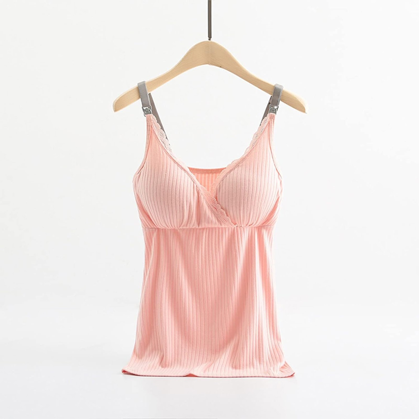 PRORMOOW Workout Sports Bras for Women, Camisole with Shelf Bra, Back ...