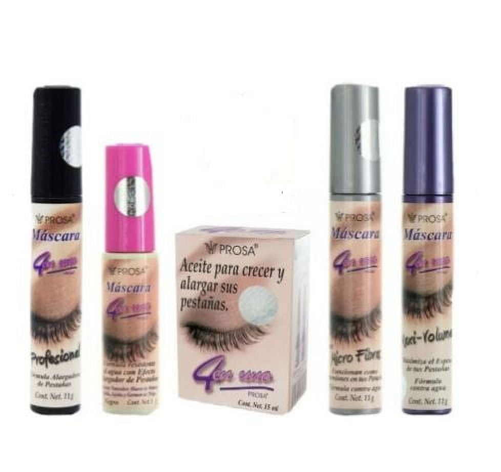 Prosa 4 Pcs Mascara and Oil for Eyelashes Full Set Enhance Long Thick ...