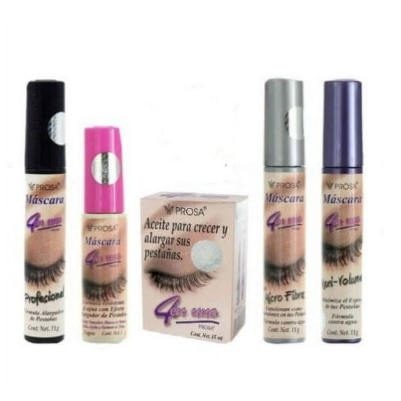 Prosa 4 Pcs Mascara and Oil for Eyelashes Full Set Enhance Long Thick ...