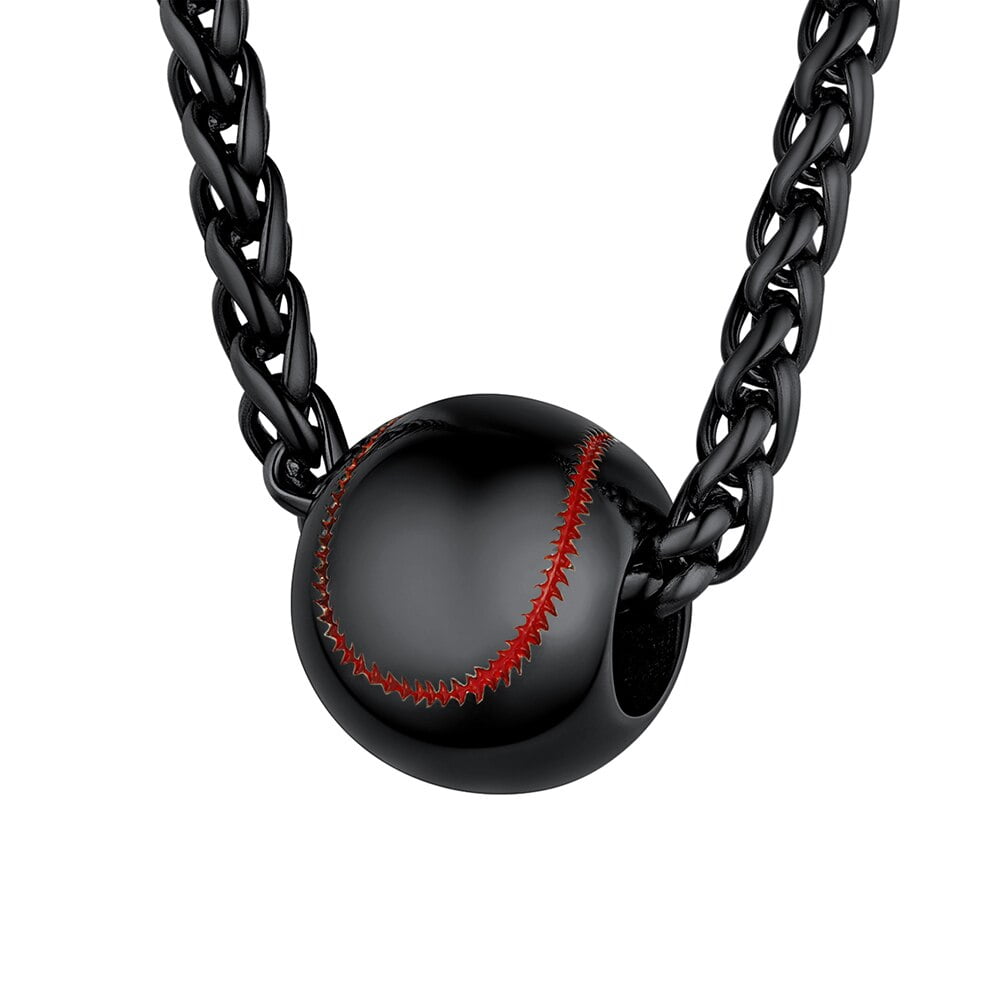 PROSTEEL Baseball Pendant Necklaces for Mens Stainless Steel Softball ...