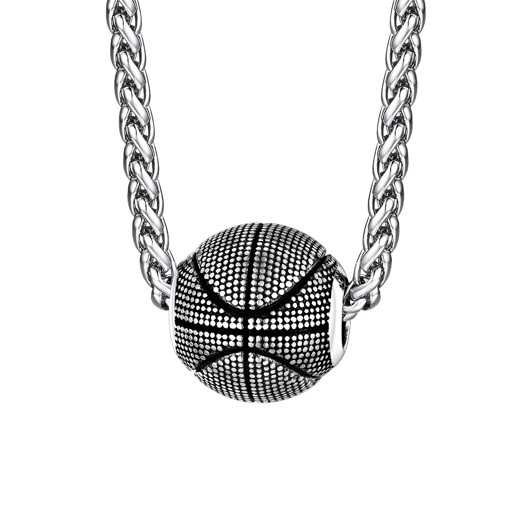 PROSTEEL Basketball Pendant Necklaces for Mens Father Stainless Steel ...