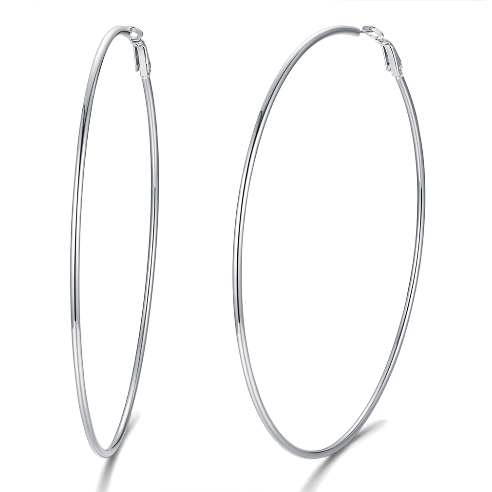 Steel Blue Bead Hoop Earring Set - Walmart.com