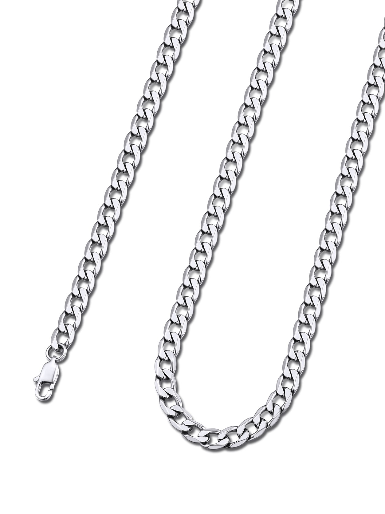PROSTEEL Men Cuban Curb Chain Necklace Gift Punk 6mm Miami Necklace For ...
